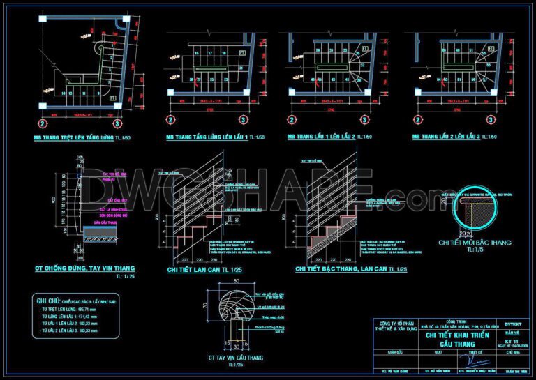 188. Download detailed CAD drawings of townhouse stairs