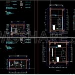 189. WC Layout Plan and elevations details CAD drawings download - Free ...