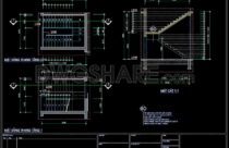 78.Flag Pole Elevation and Sections Details Autocad file