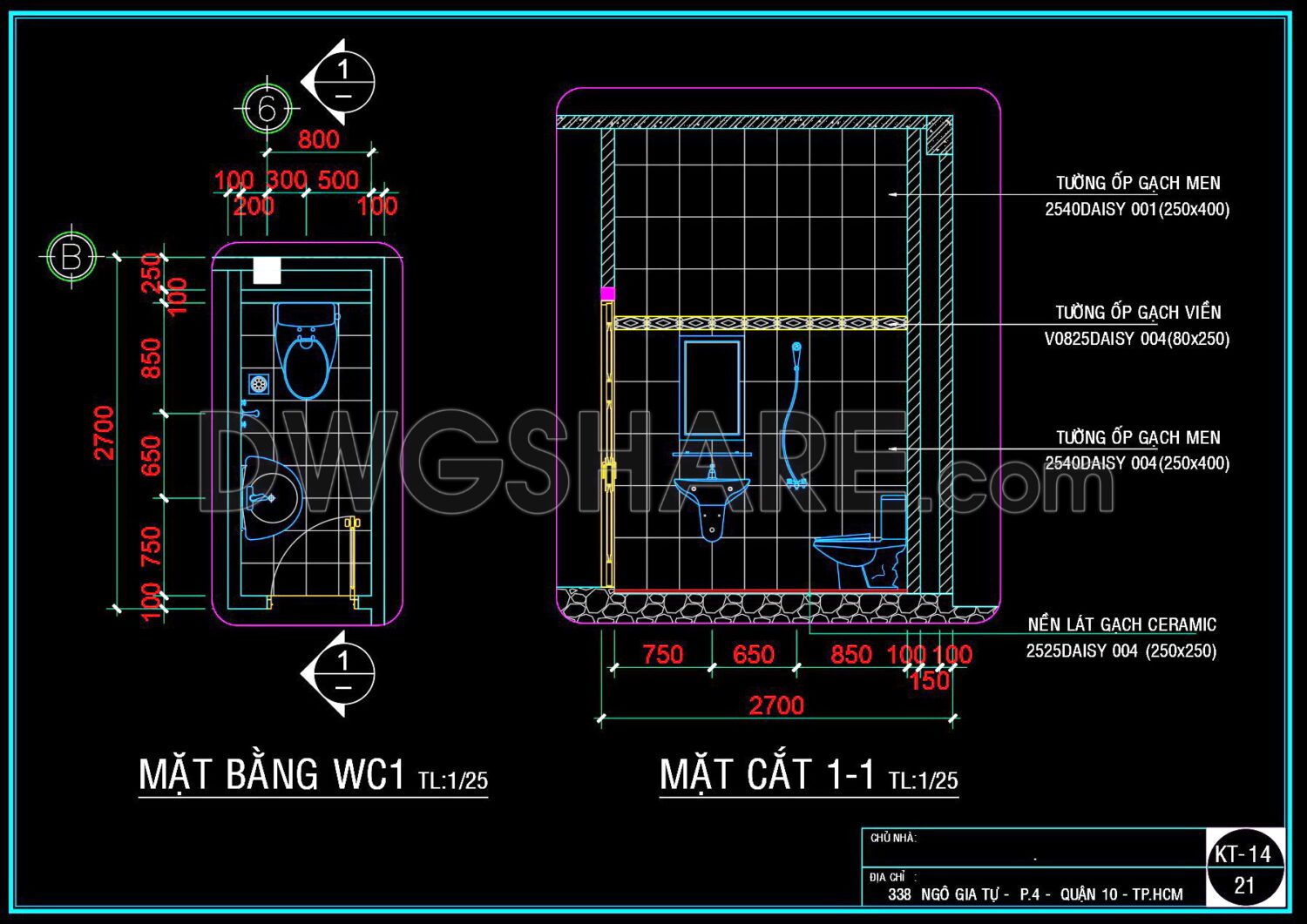 196. WC Layout Plan and elevations details CAD drawings download