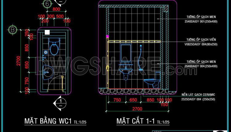 196. WC Layout Plan and elevations details CAD drawings download - Free ...
