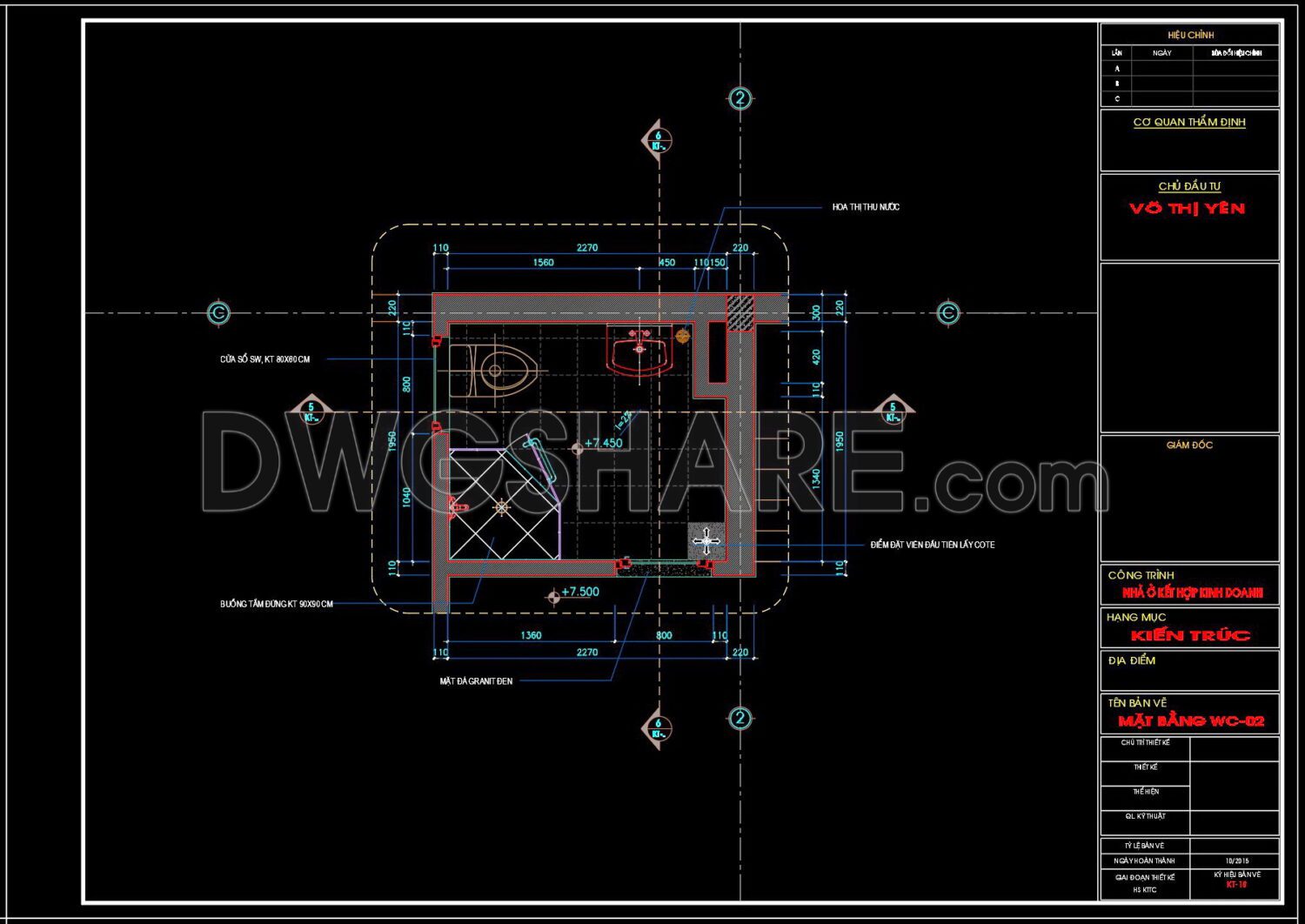 197. WC Layout Plan and elevations details CAD drawings download