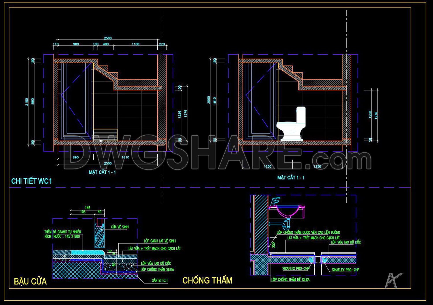 203. Download detailed CAD drawings of residential sanitation and ...