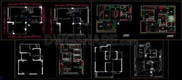207. Functional layout plans of apartments ranging from 100m2 to 109m2