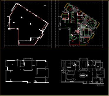 209. Functional layout plans of apartments ranging from 120m2 to 126m2