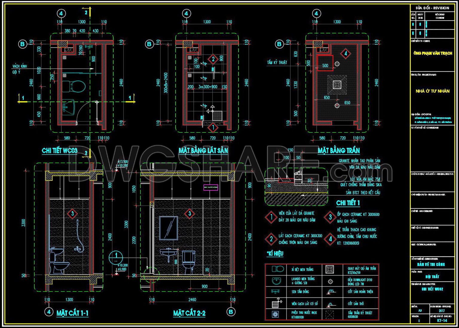 209. WC Layout Plan and elevations details CAD drawings download