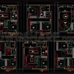 211. Functional layout plans of apartments ranging 150m2 - Free Cad ...