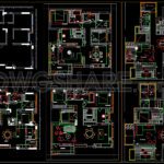211. Functional layout plans of apartments ranging 150m2 - Free Cad ...