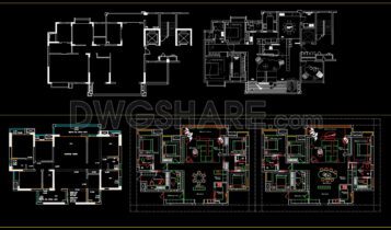 519. Download Free CAD Drawing of Residential Elevation Architectural ...