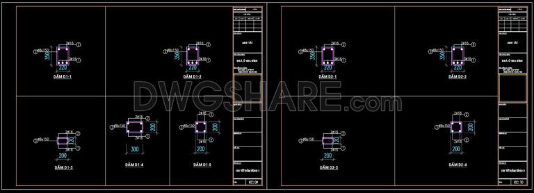 237. Structural Drawings Of 4-Story House A Complete Project 7m x 16.5m ...