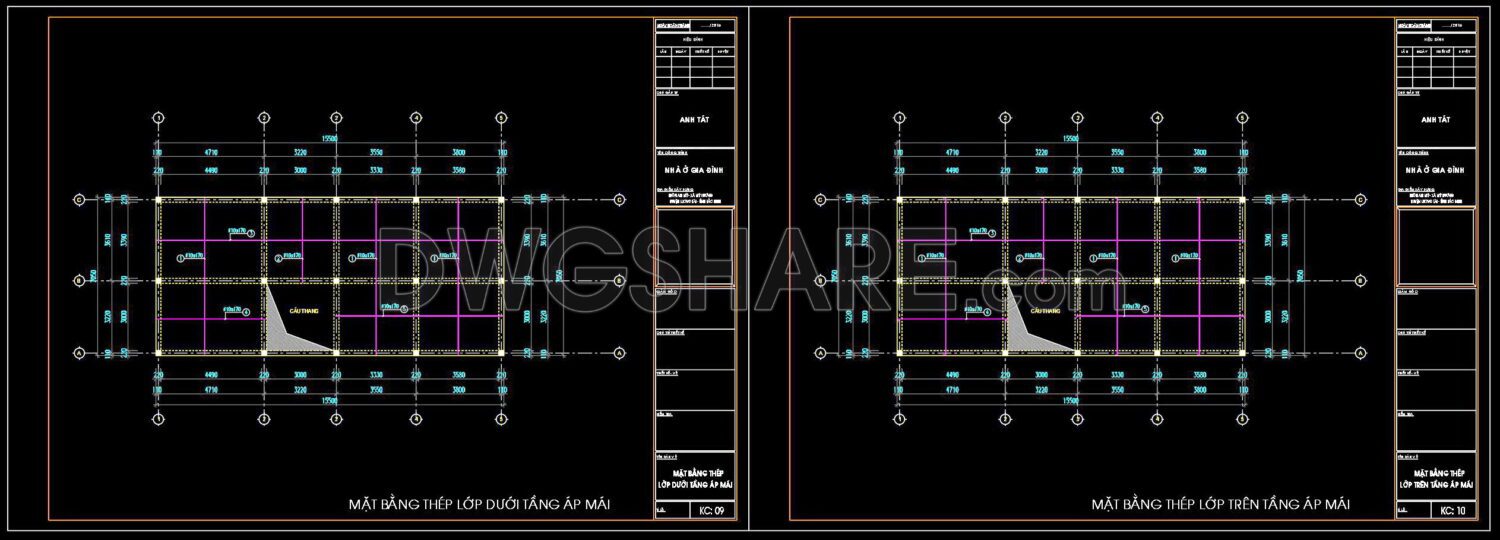 237. Structural Drawings Of 4-Story House A Complete Project 7m x 16.5m ...