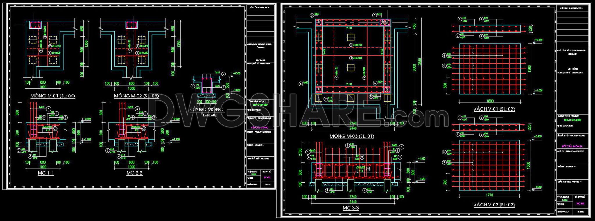 243. Structural Drawings Of 5-Story House A Complete Project 4.8m x 13 ...
