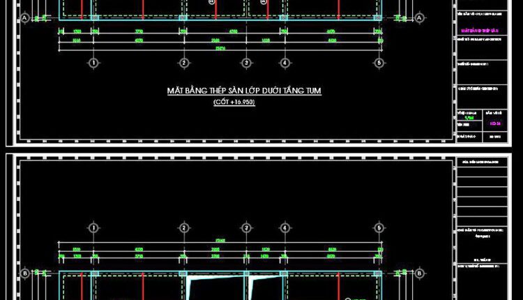 243. Structural Drawings Of 5-Story House A Complete Project 4.8m x 13 ...