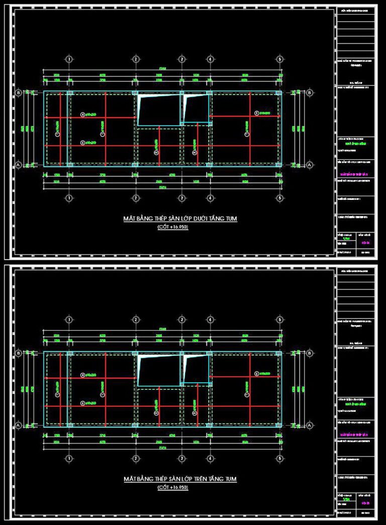 243. Structural Drawings Of 5-Story House A Complete Project 4.8m x 13 ...