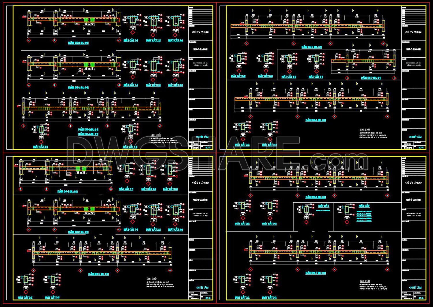 245. Structural Drawings Of 6-Story House A Complete Project 10m x 19 ...
