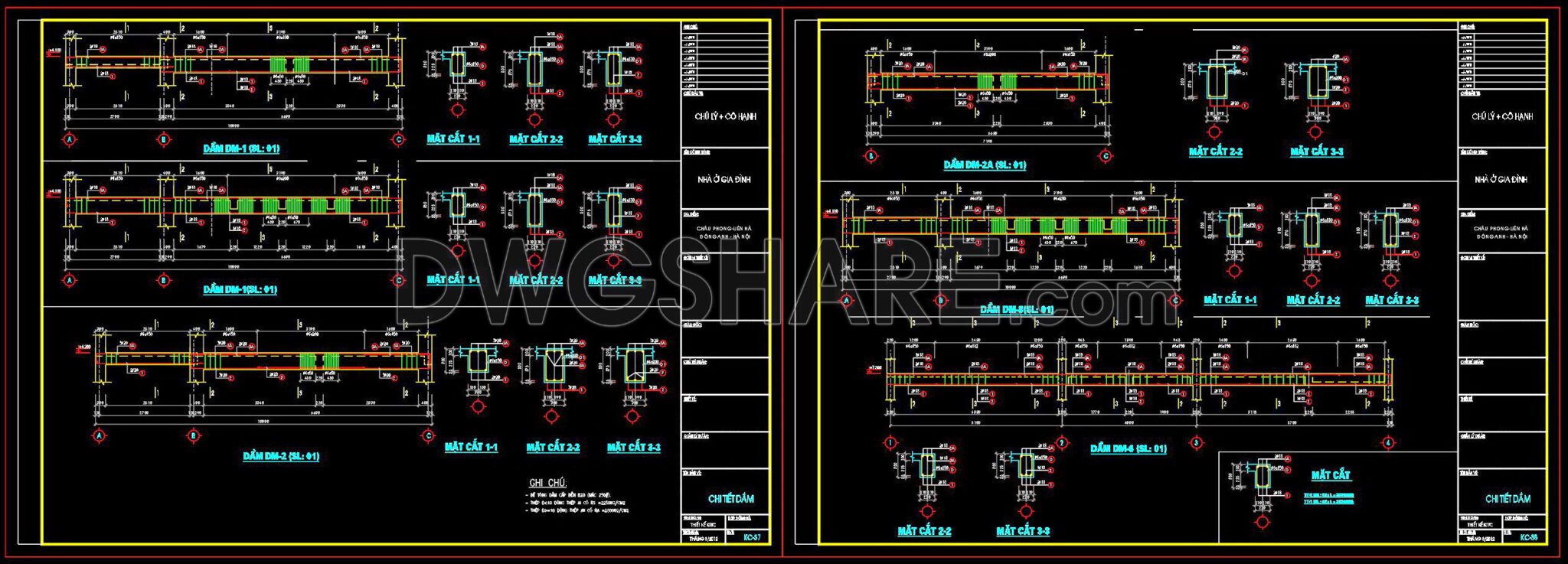 245. Structural Drawings Of 6-Story House A Complete Project 10m x 19 ...