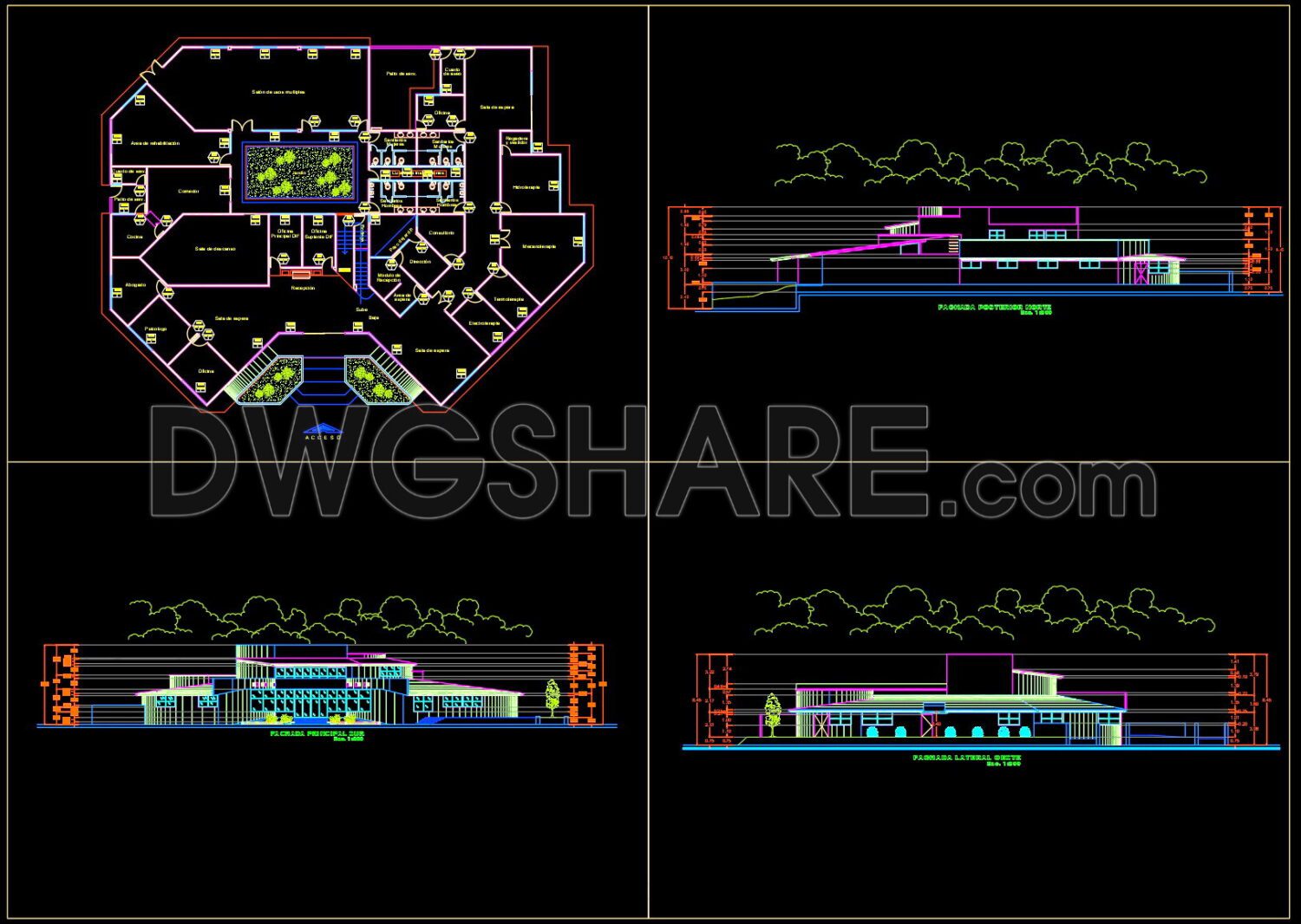 25. CAD drawings of Educative Center for download