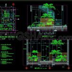 269. Detailed architectural CAD drawings of the roof and garden ...