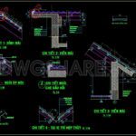 269. Detailed architectural CAD drawings of the roof and garden ...
