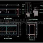 270. Detailed architectural CAD drawings of the balcony, railing, and ...