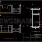 273. Detailed architectural CAD drawings of the balcony and entrance ...