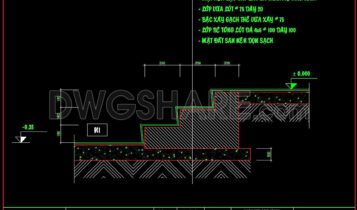 Helipad Plan and Elevation Details Autocad Drawing DWG