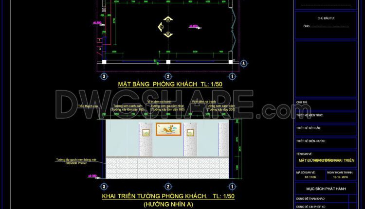 279. Detailed CAD drawings of the interior elevation of the walls for the townhouse - Free Cad ...