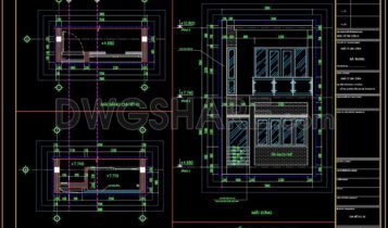 543. Free CAD Frameless Glass Railing Detail DWG