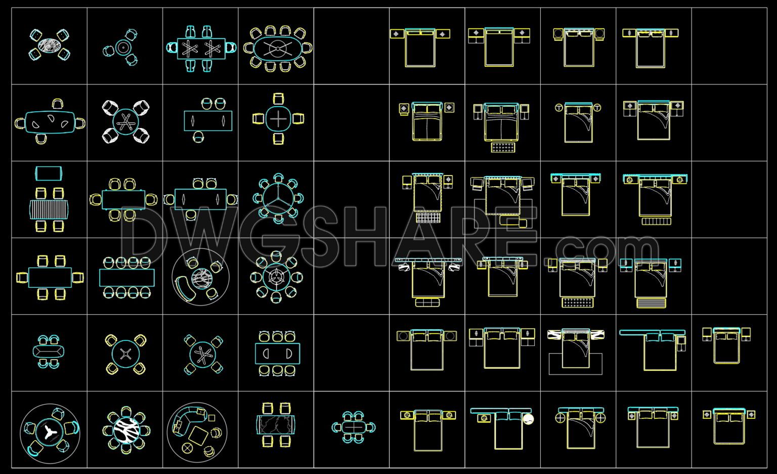 282. Free download the luxurious Italian Minotti Dining tables and beds ...