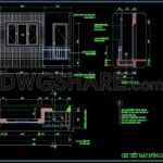 283. Detailed CAD drawings of vertical facades in Modern architecture ...