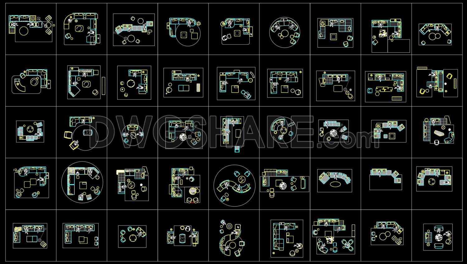 283. Free download the luxurious Italian Minotti sofa CAD block library