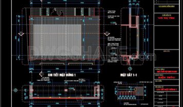 6.Factory Canopy Elevation and Sections Details CAD