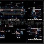 284. Detailed CAD drawings of vertical facades in Modern architecture ...