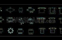 90. Kitchen Accessories CAD blocks free download