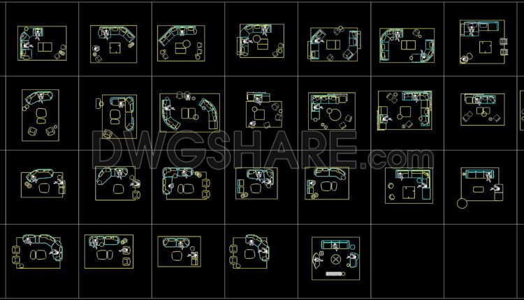 286. Free download the luxurious Italian Poliform sofa CAD block ...