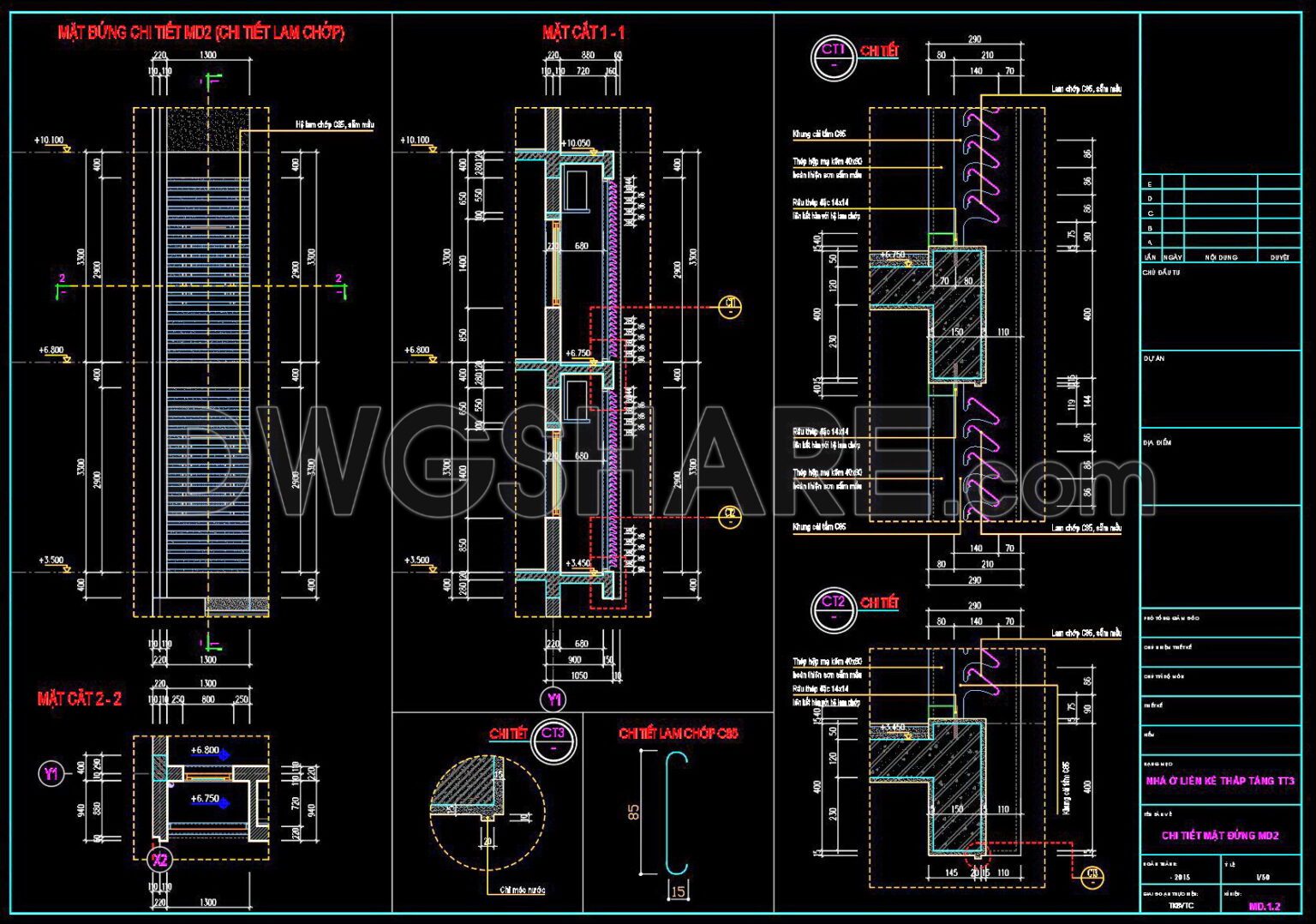 287. Detailed CAD drawings of the facade and classical ornaments for ...