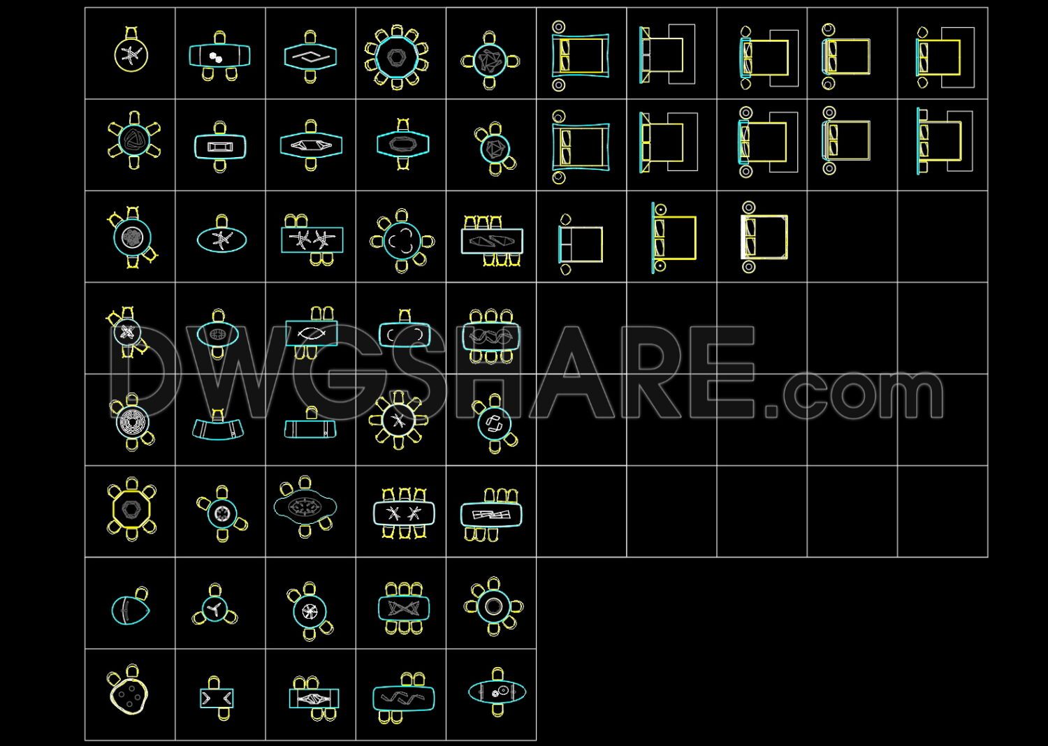 287. Free download the luxurious Italian Reflex Dining tables and beds ...