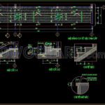 290. Detailed architectural CAD drawings of the balcony, railing, and ...