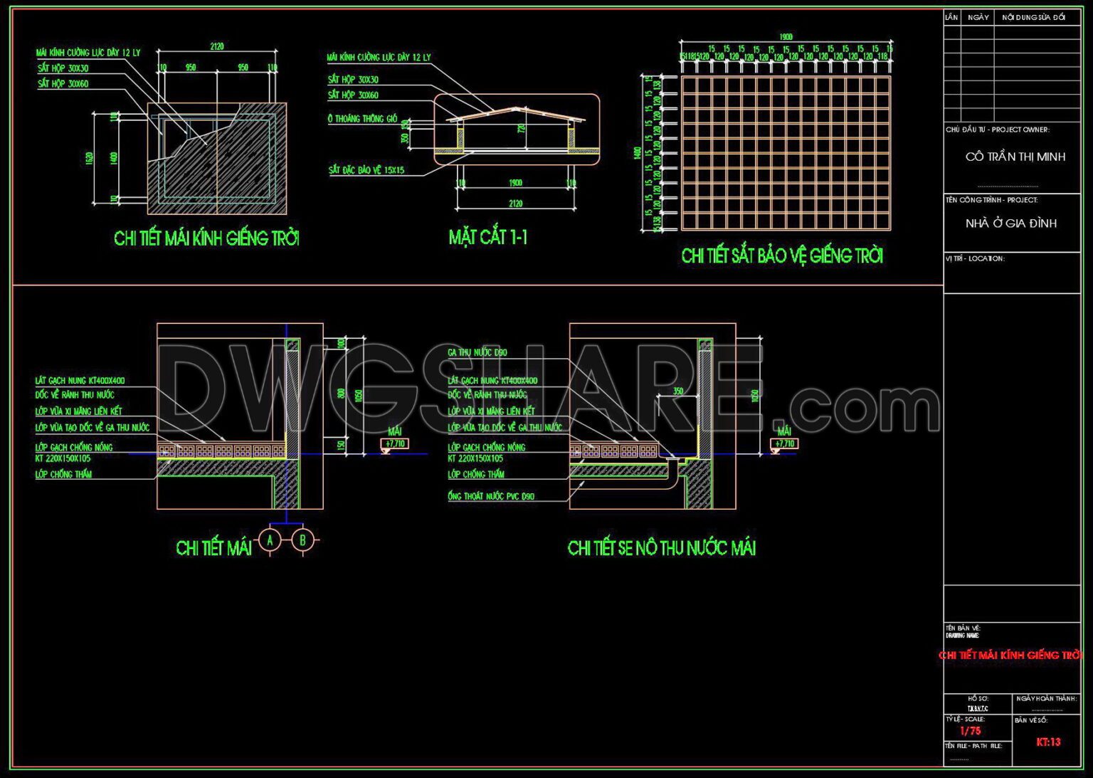 290. Detailed architectural CAD drawings of the balcony, railing, and ...