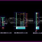 291. Detailed architectural CAD drawings of the facade, balcony ...