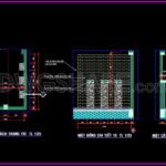 291. Detailed architectural CAD drawings of the facade, balcony ...