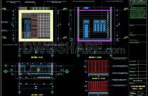 118. CAD technical drawings of kitchen cabinets for the house