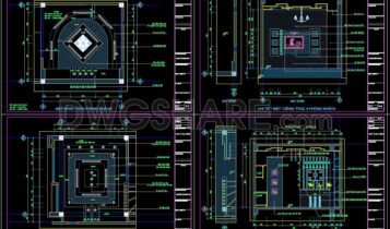 Private University Plan and Elevation AutoCAD File DWG