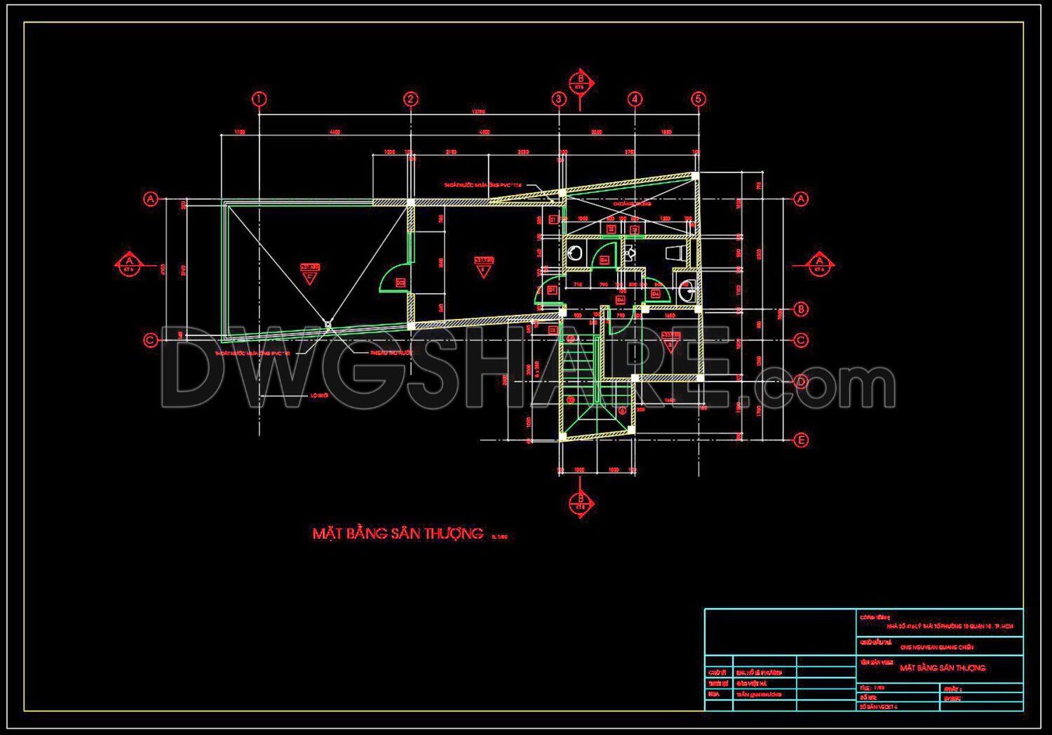 298. CAD design drawings for a 8-story townhouse with dimensions of 7m ...