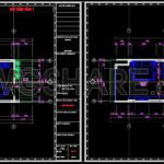 312. CAD design drawings for a 6-story townhouse with dimensions of 4 ...