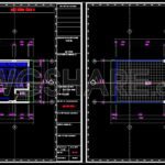 312. CAD design drawings for a 6-story townhouse with dimensions of 4 ...