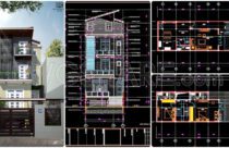 Modern House Plan AutoCAD File Free Download