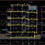 315. CAD design drawings for a 3-story townhouse with dimensions of 6 ...