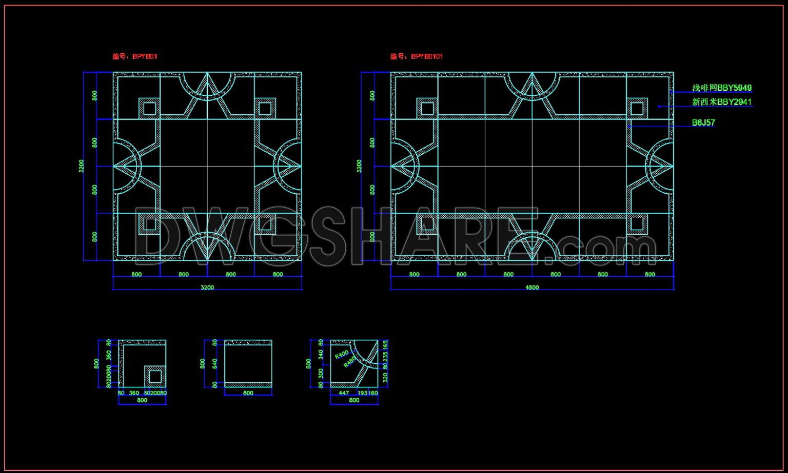 318. Paving Design CAD Blocks