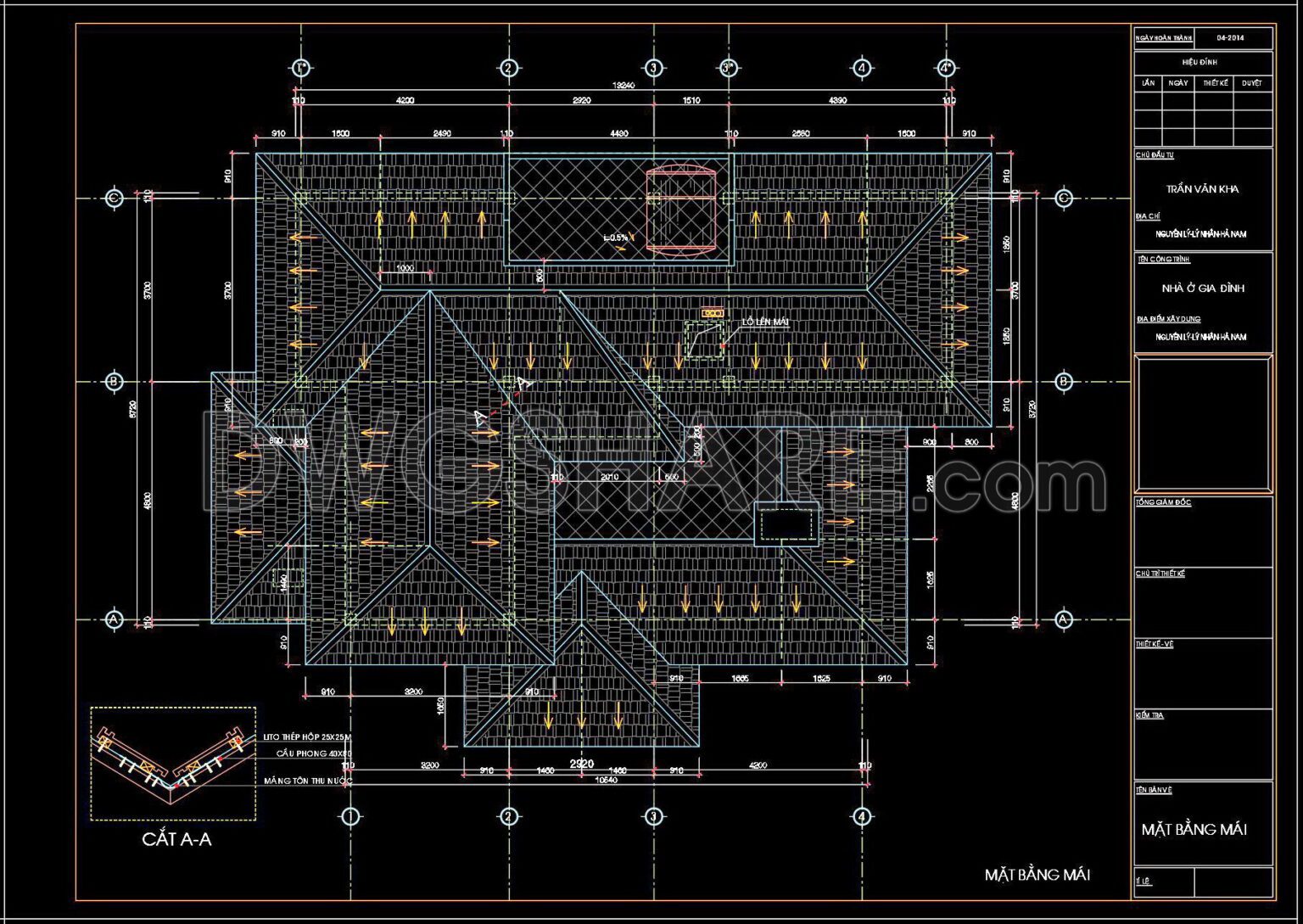 319. CAD design drawings for a 2-story townhouse with dimensions of 8 ...